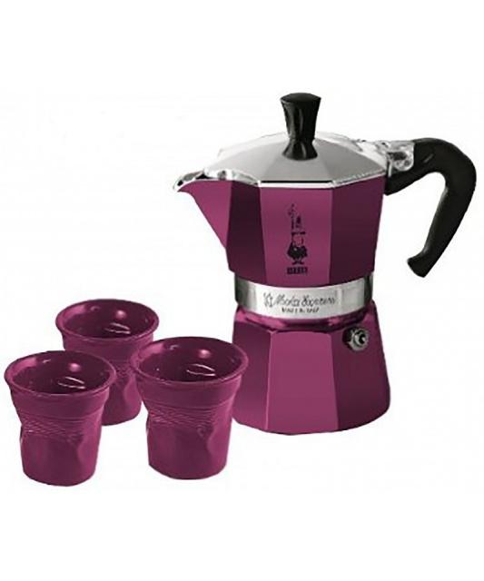Moka konvice Bialetti Moka Express Colour Violet 3 šálky (150ml) Promo ...
