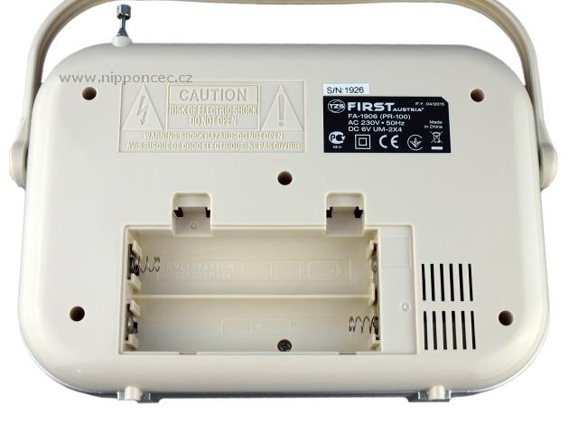 Retro rádio First Austria FA 1906 Creme | NIPPON CEC