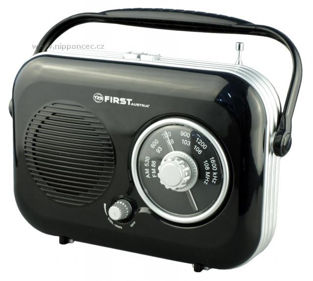 Retro rádio First Austria FA 1906 Black | NIPPON CEC