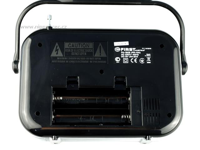 Retro rádio First Austria FA 1906 Black | NIPPON CEC