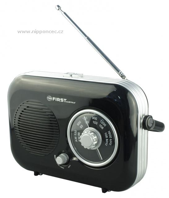 Retro rádio First Austria FA 1906 Black | NIPPON CEC